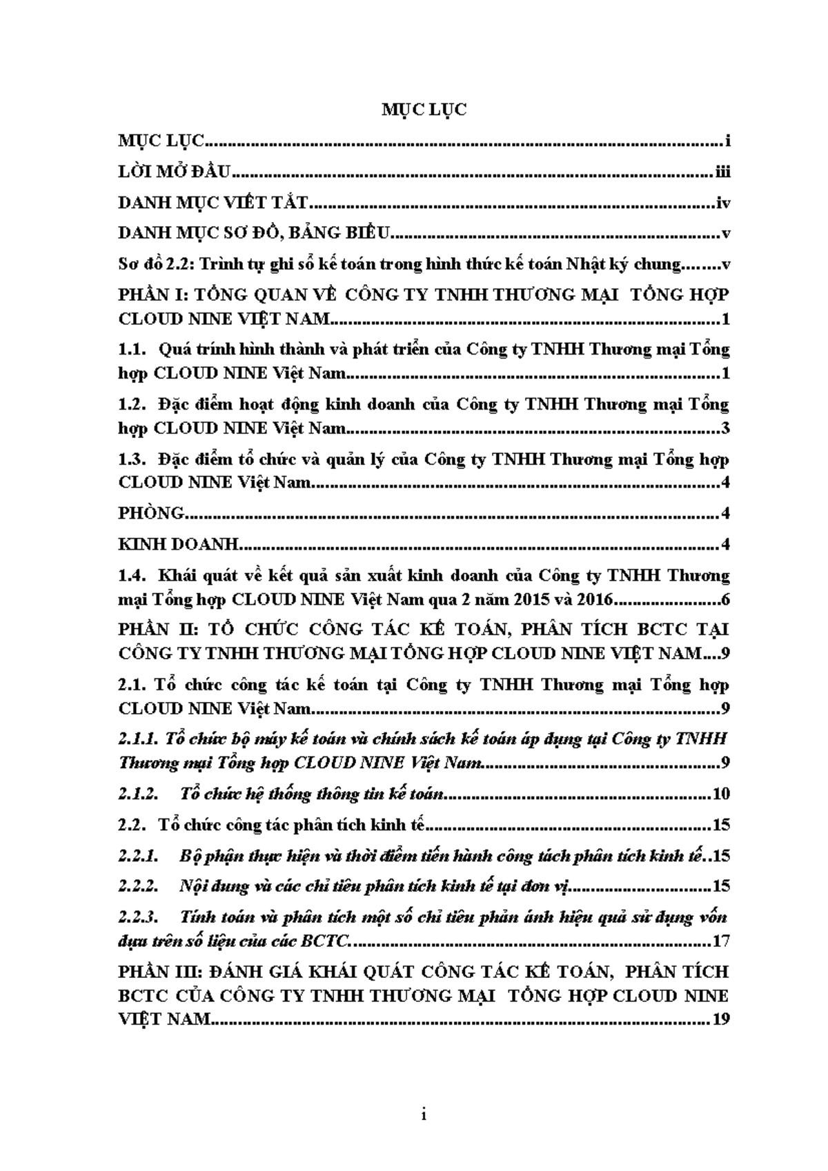 [123doc] - bao-cao-thuc-tap-ke-toan-tai-cong-ty-tnhh-thuong-mai-tong-hop-cloud-nine-viet-nam ...