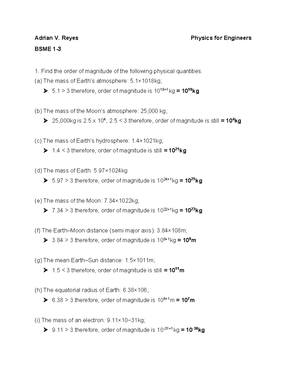 l01 assignment-activity - Adrian V. Reyes Physics for Engineers BSME 1 ...