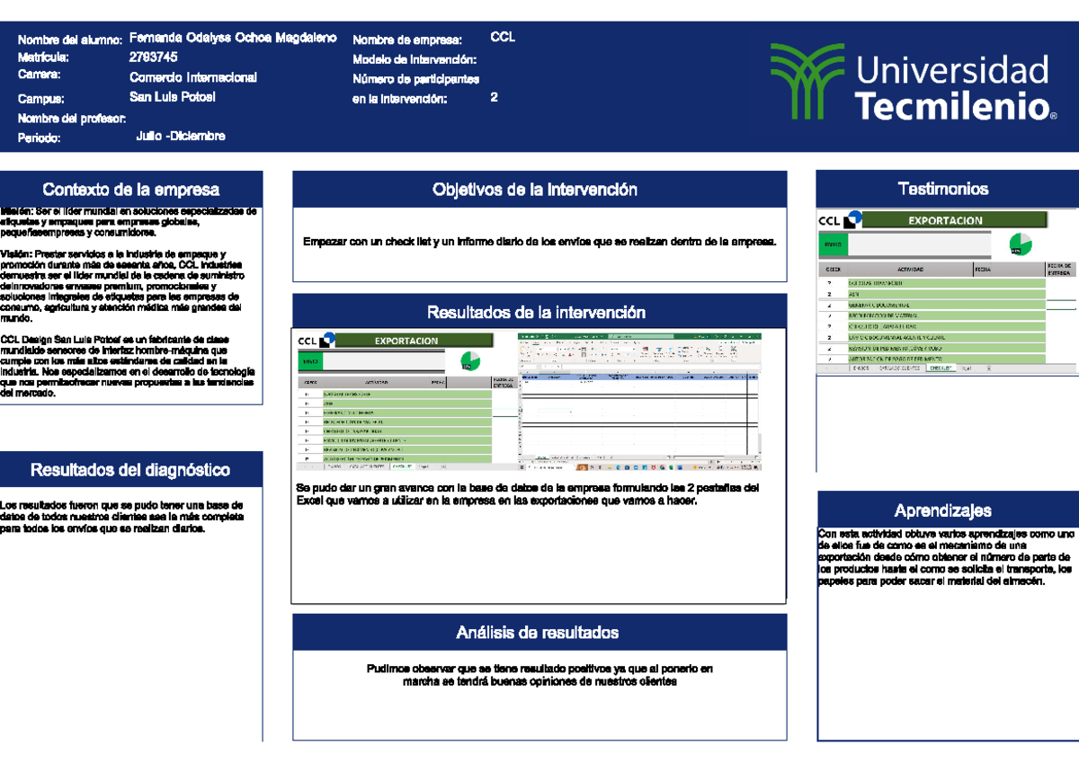 Poster tecmi - 3213213 - Tecnología de materiales y manufactura - Studocu