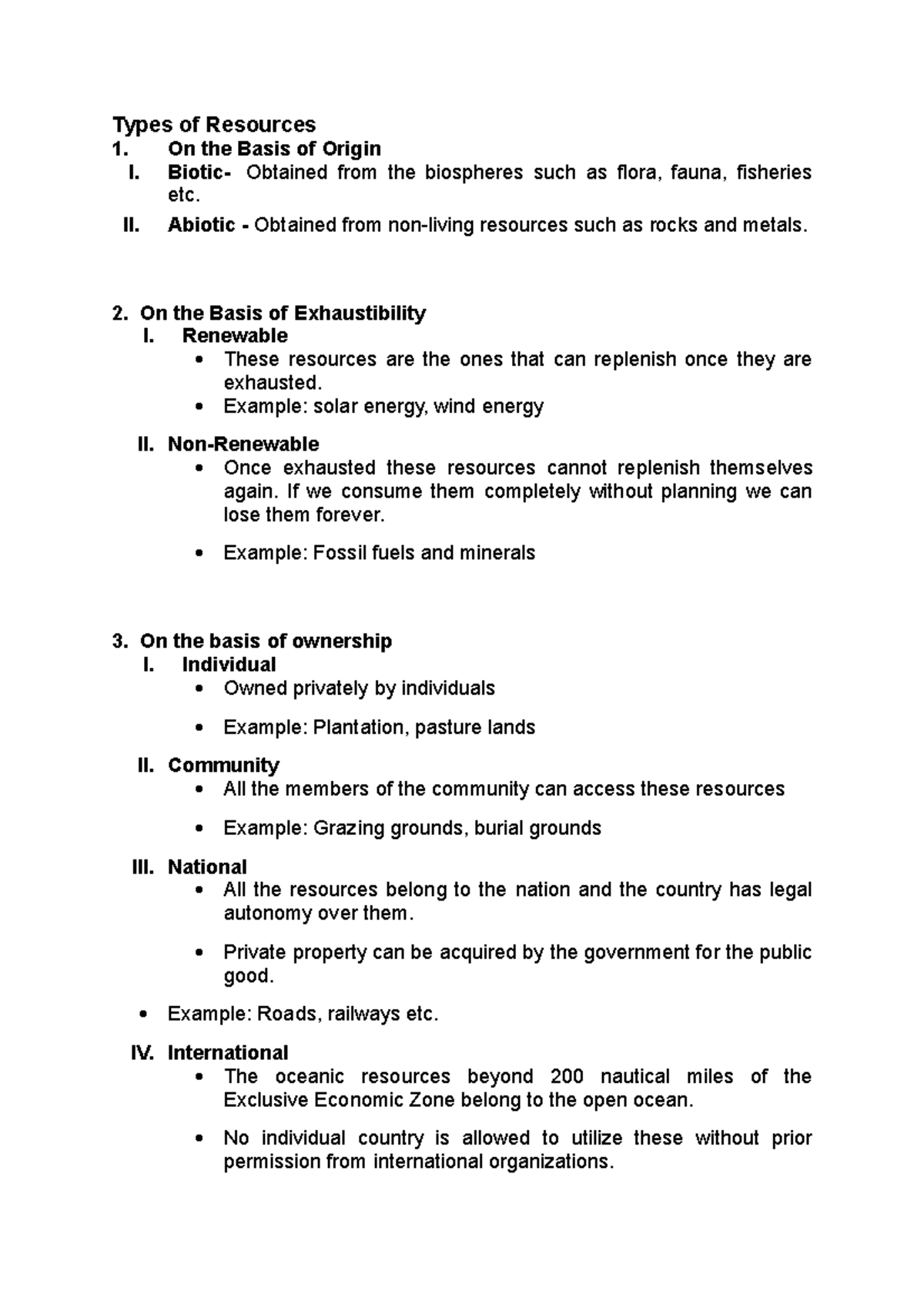 Types of Resources - All the details - Types of Resources On the Basis ...