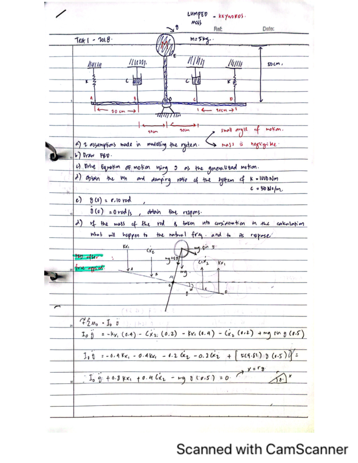Exercise - Vibration - Studocu