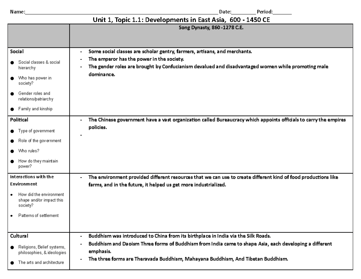 Unit 1 Topic 1 - Name