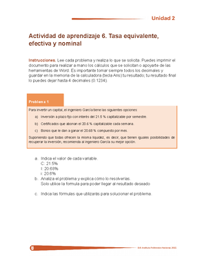 Matemáticas Financieras - IPN - Studocu
