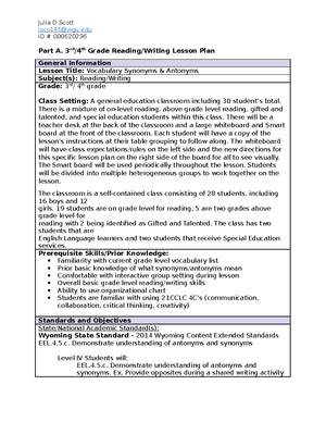 Task 1 C909 - task 1 - Task 1 C Direct Instruction Lesson Plan General Information Lesson Title ...