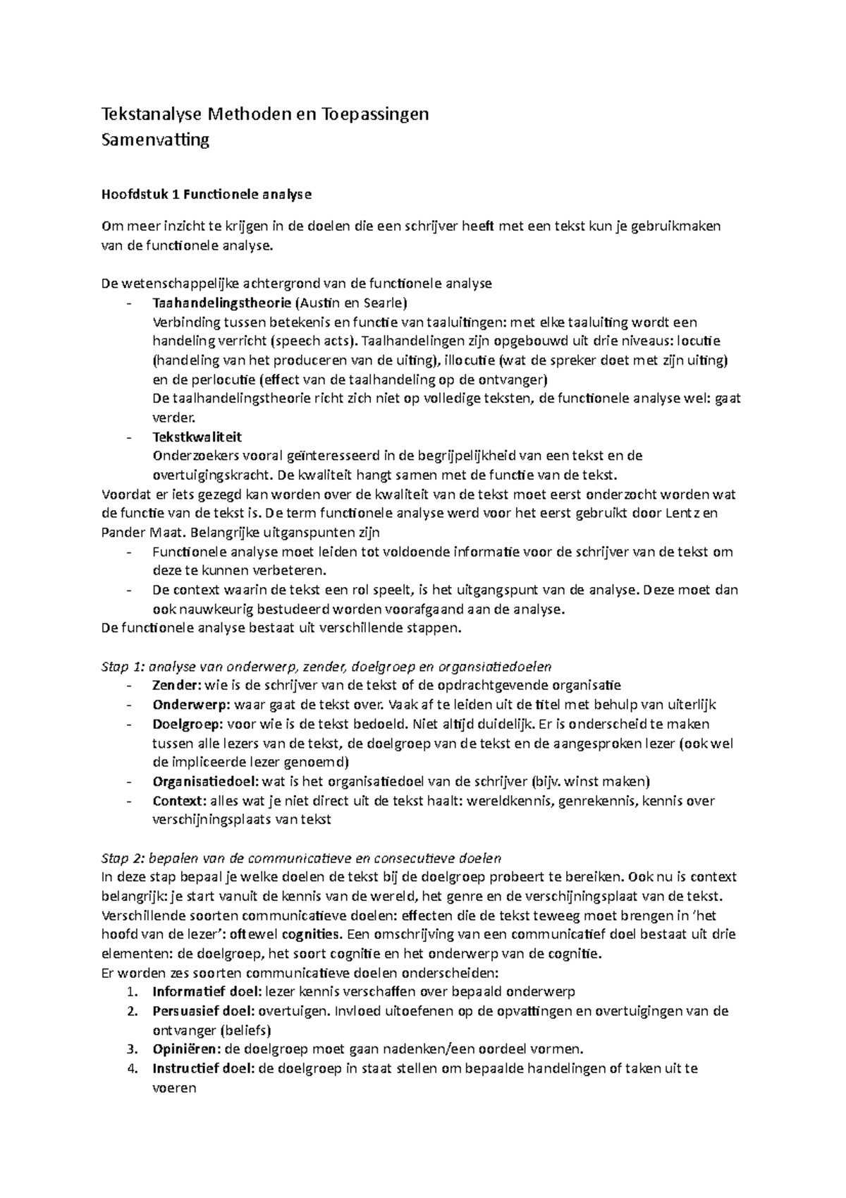 Tekstanalyse Methoden en Toepassingen - De wetenschappelijke ...