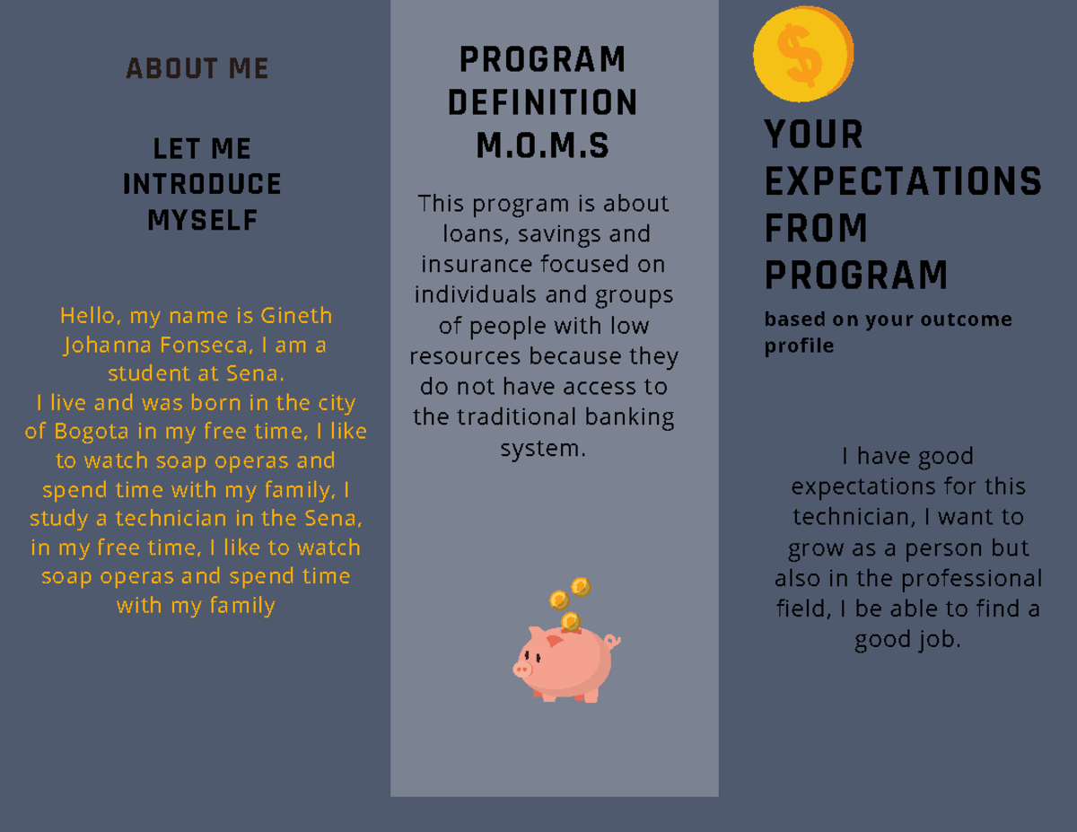 About me - ingles acerca de mi - YOUR EXPECTATIONS FROM PROGRAM based ...