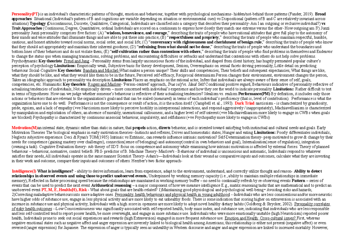 Exam Notes- 391 - Exam Prep Sheet that you can take with you during an ...