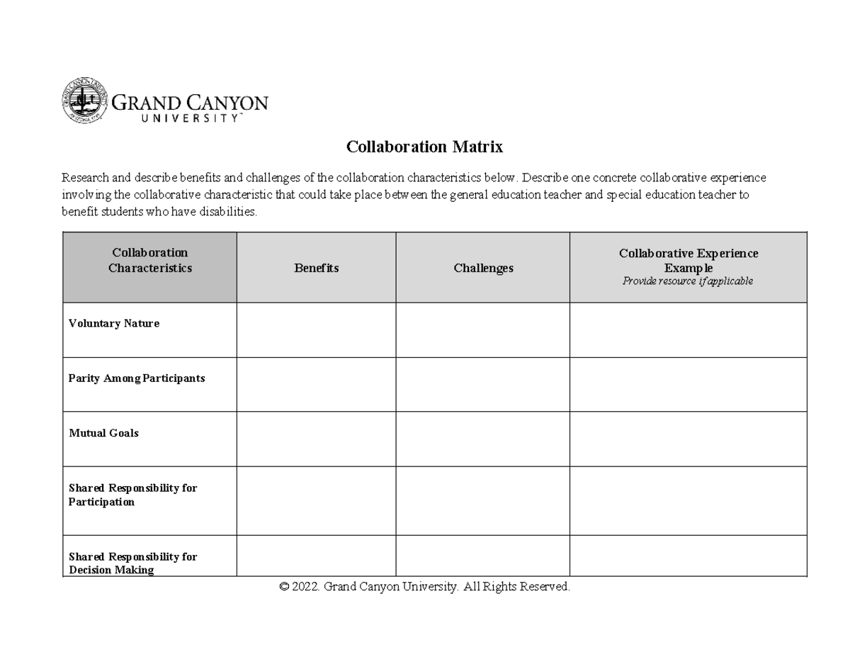 SPD-310-T1-RS-Collaboration Matrix - Collaboration Matrix Research and ...