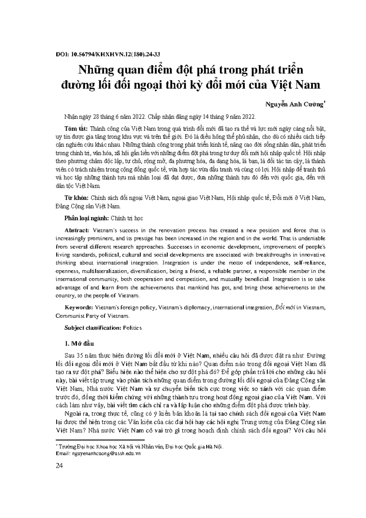 Nhung quan diem dot pha trong phat trien duong loi doi ngoai thoi ky ...