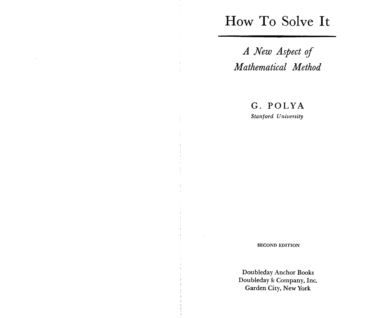 Polya How To Solve It - Physics - Studocu