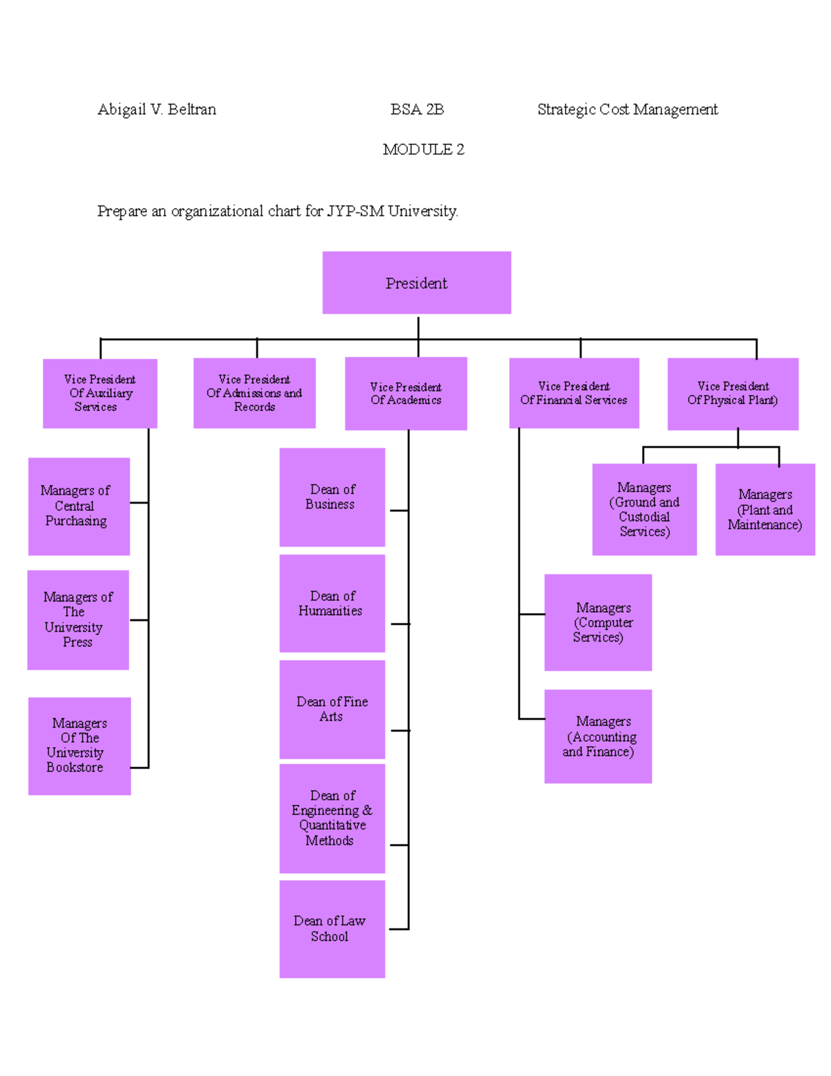 Module 2 Activity - Grade: b+ - Abigail V. Beltran BSA 2B Strategic ...