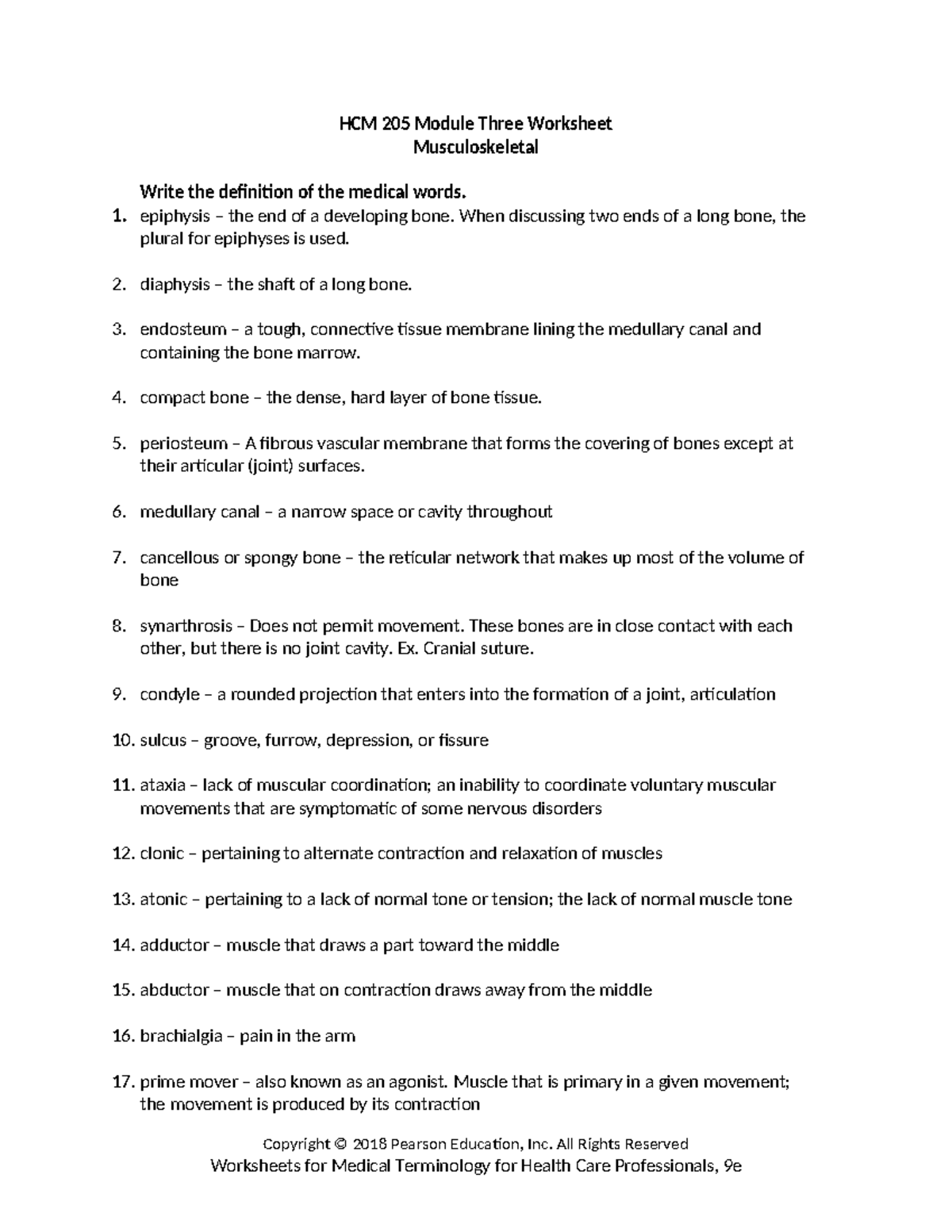 HCM 205 Module Three Worksheet - HCM 205 Module Three Worksheet ...