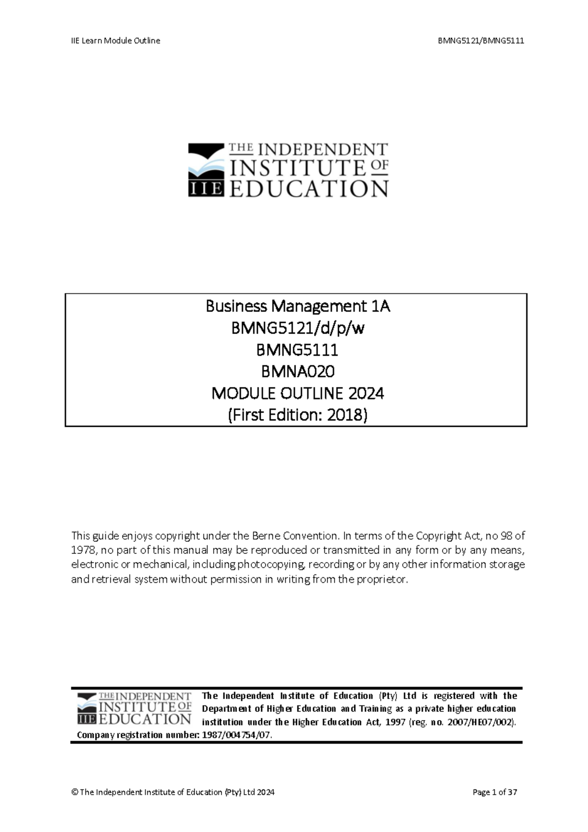 BMNG5121w MO - useful - Business Management 1A BMNG5121/d/p/w BMNG BMNA ...