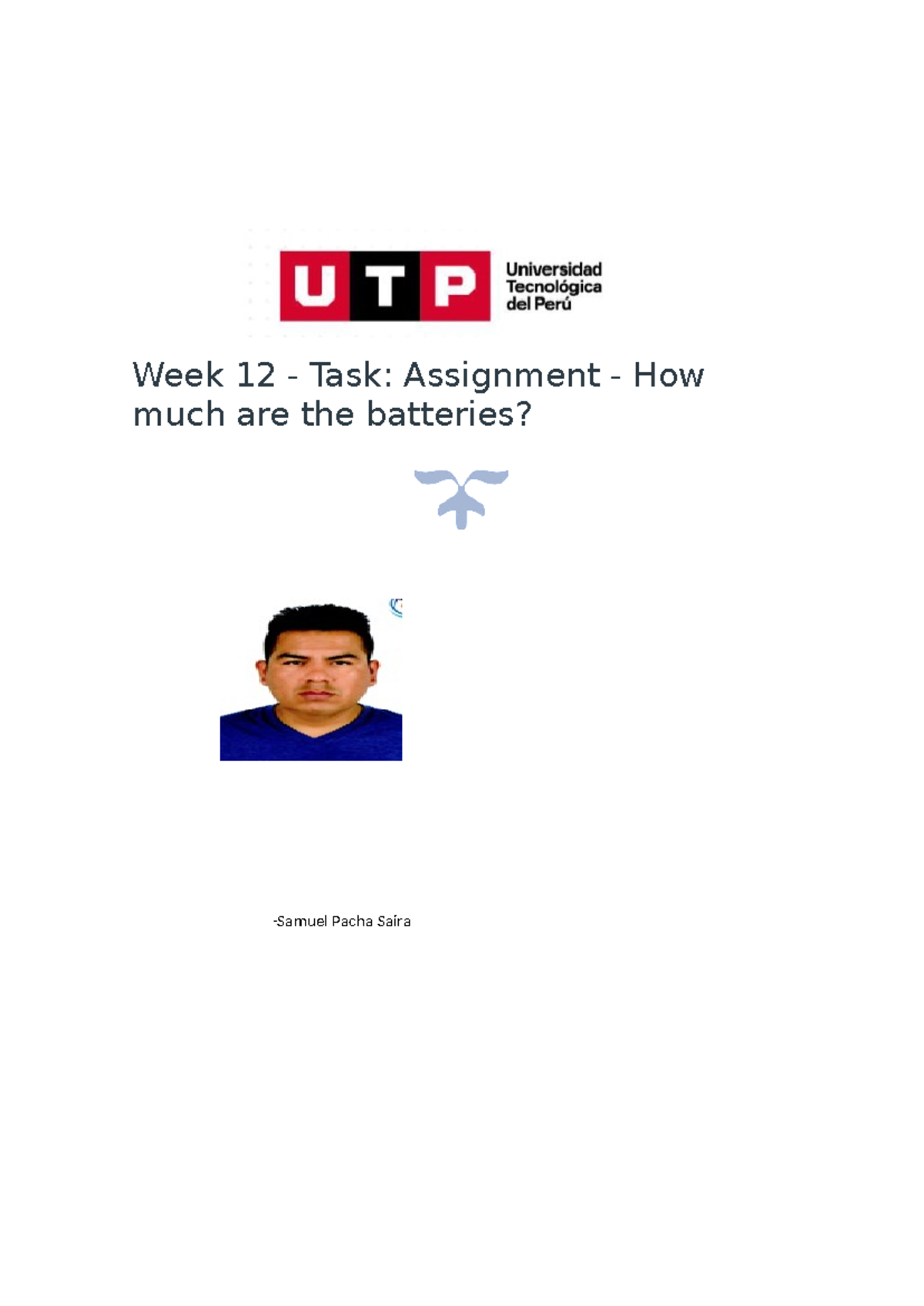 Tarea Semana 12 - Week 12 - Task: Assignment - How much are the ...