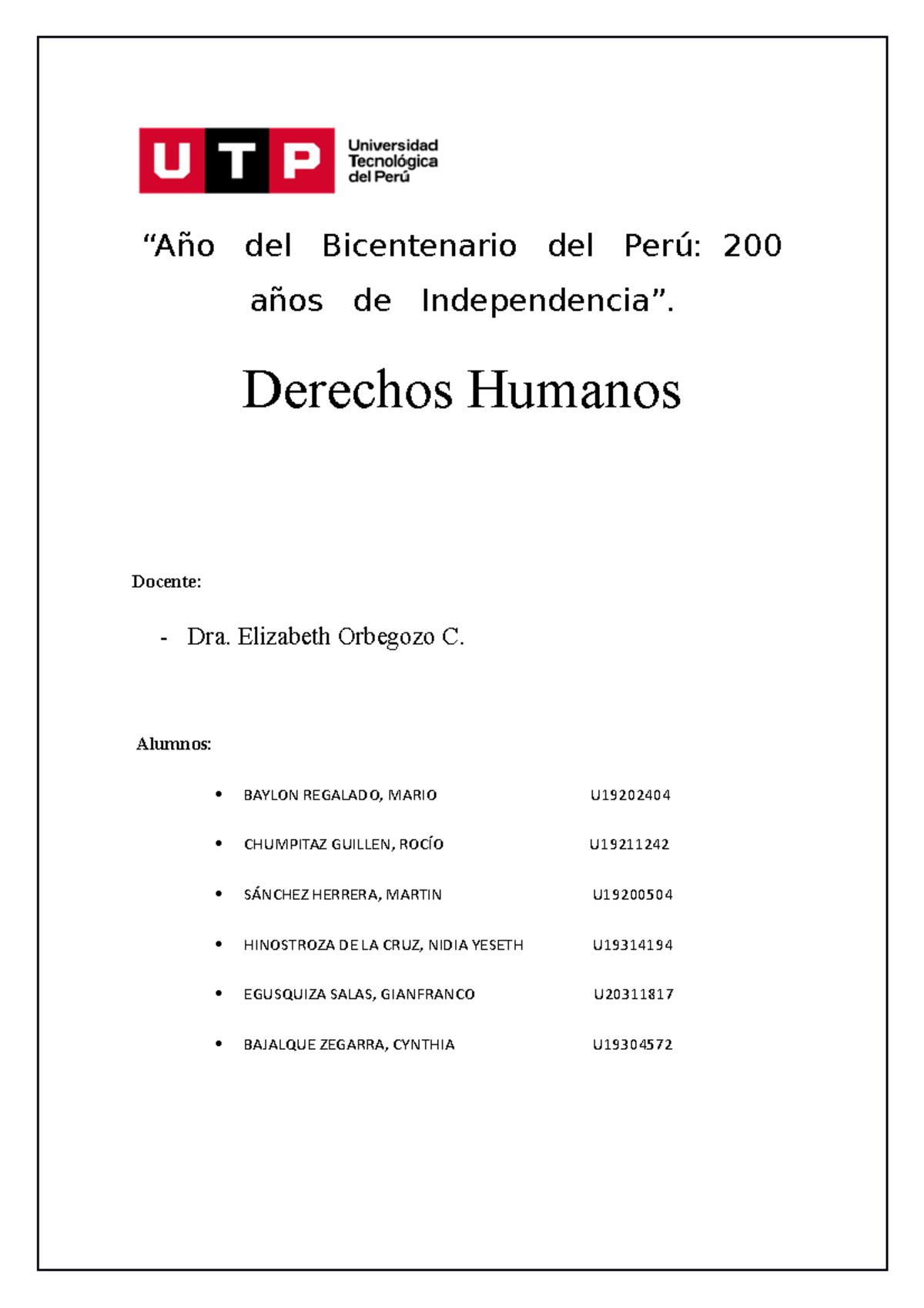 Analisis DEL CASO Gonzales LLUY VS Ecuador - “Año del Bicentenario del Perú: 200 años de - Studocu