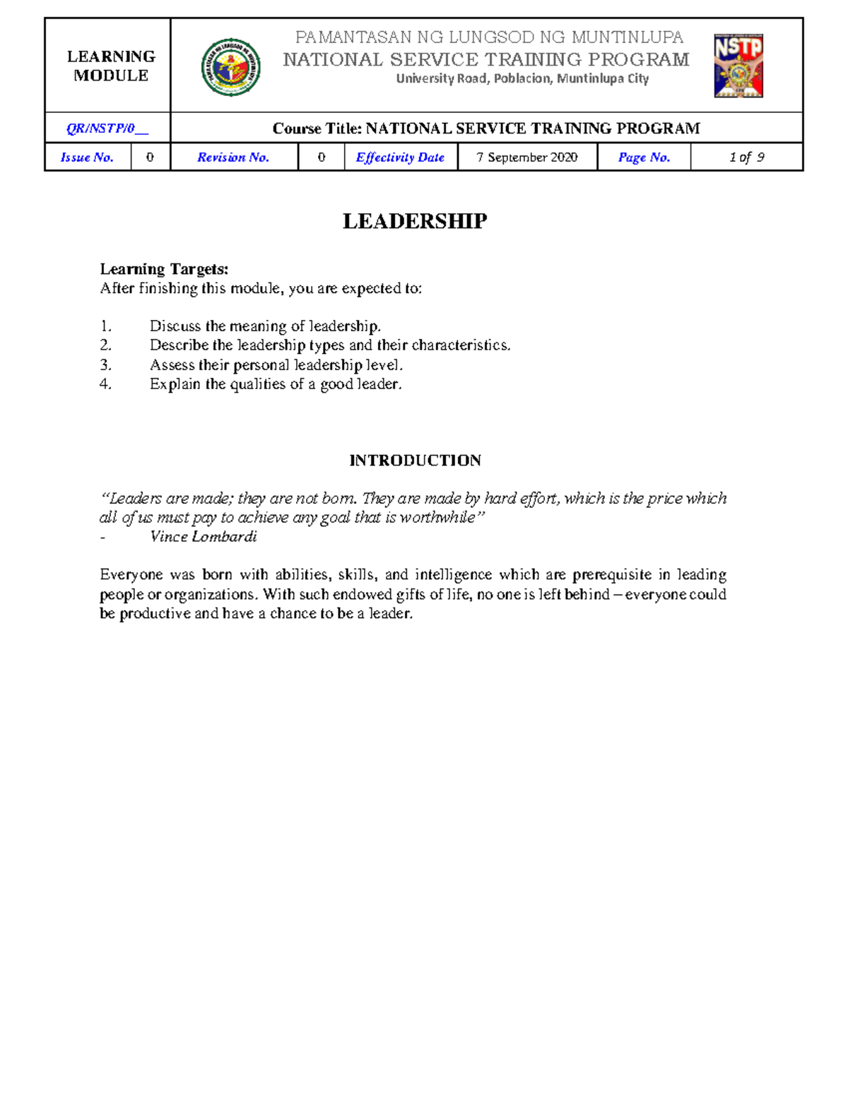 Local media 2206823489704578014 - LEARNING MODULE NATIONAL SERVICE ...