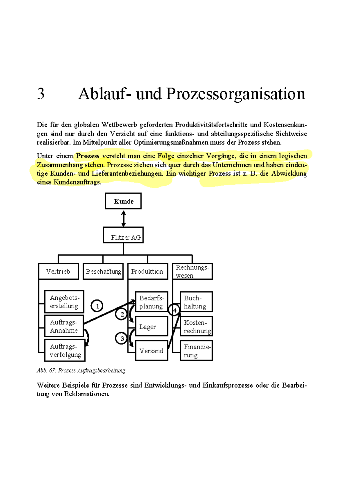 F Organisation kompakt] 3. Ablauf- und Prozessorganisation - 3 Ablauf ...