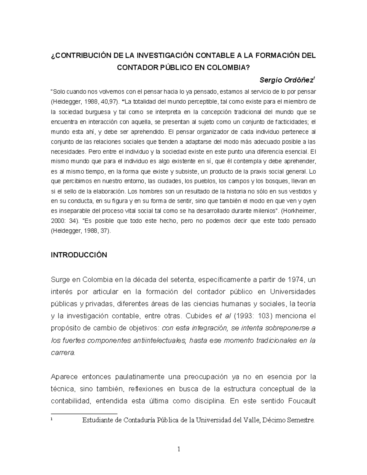 Investigacion contable - ¿CONTRIBUCIÓN DE LA INVESTIGACIÓN CONTABLE A ...