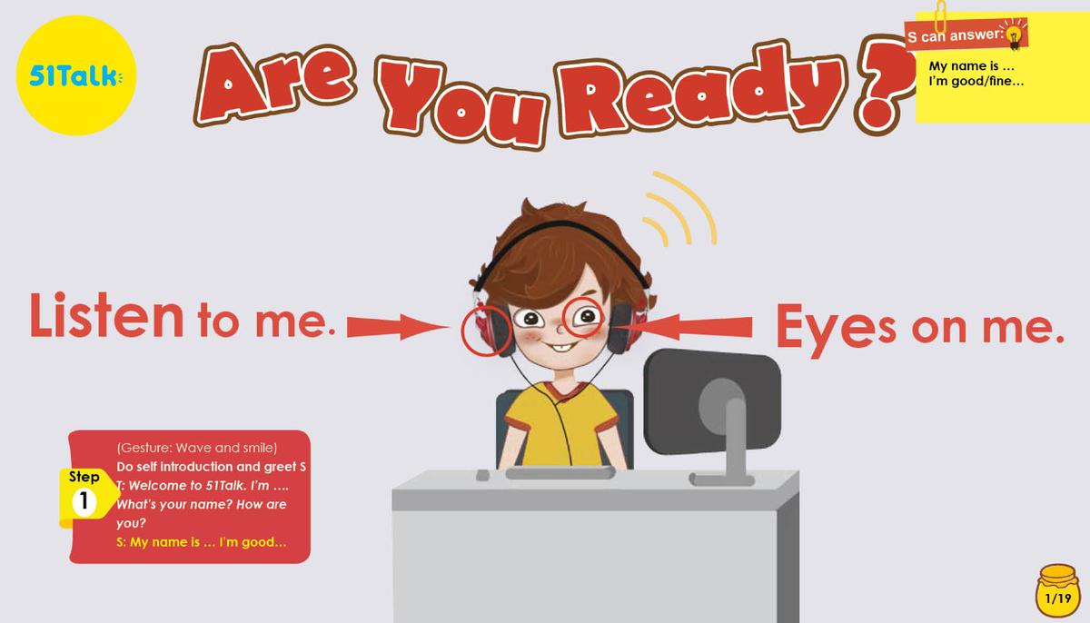 10 30 official - Notes - S can answer: Ready? My name is 51Talk D ...