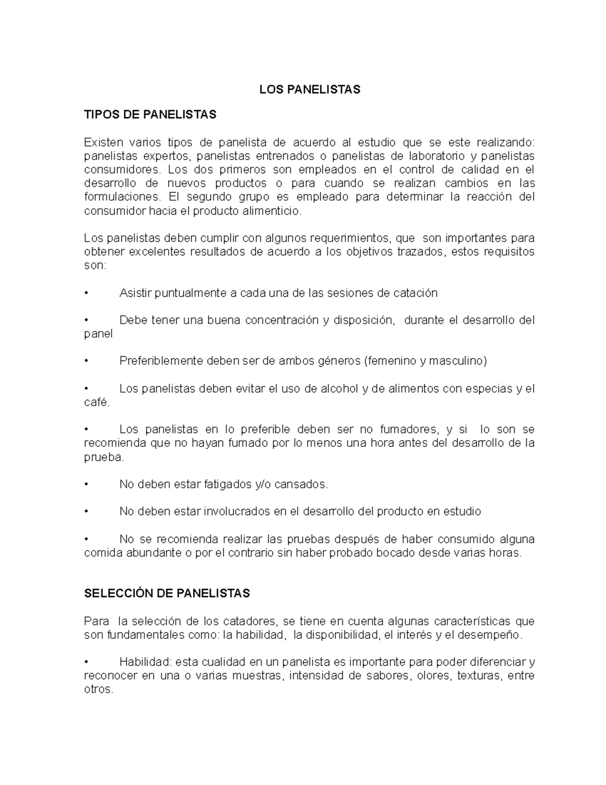 LOS Panelistas - buena asignatura - LOS PANELISTAS TIPOS DE PANELISTAS ...