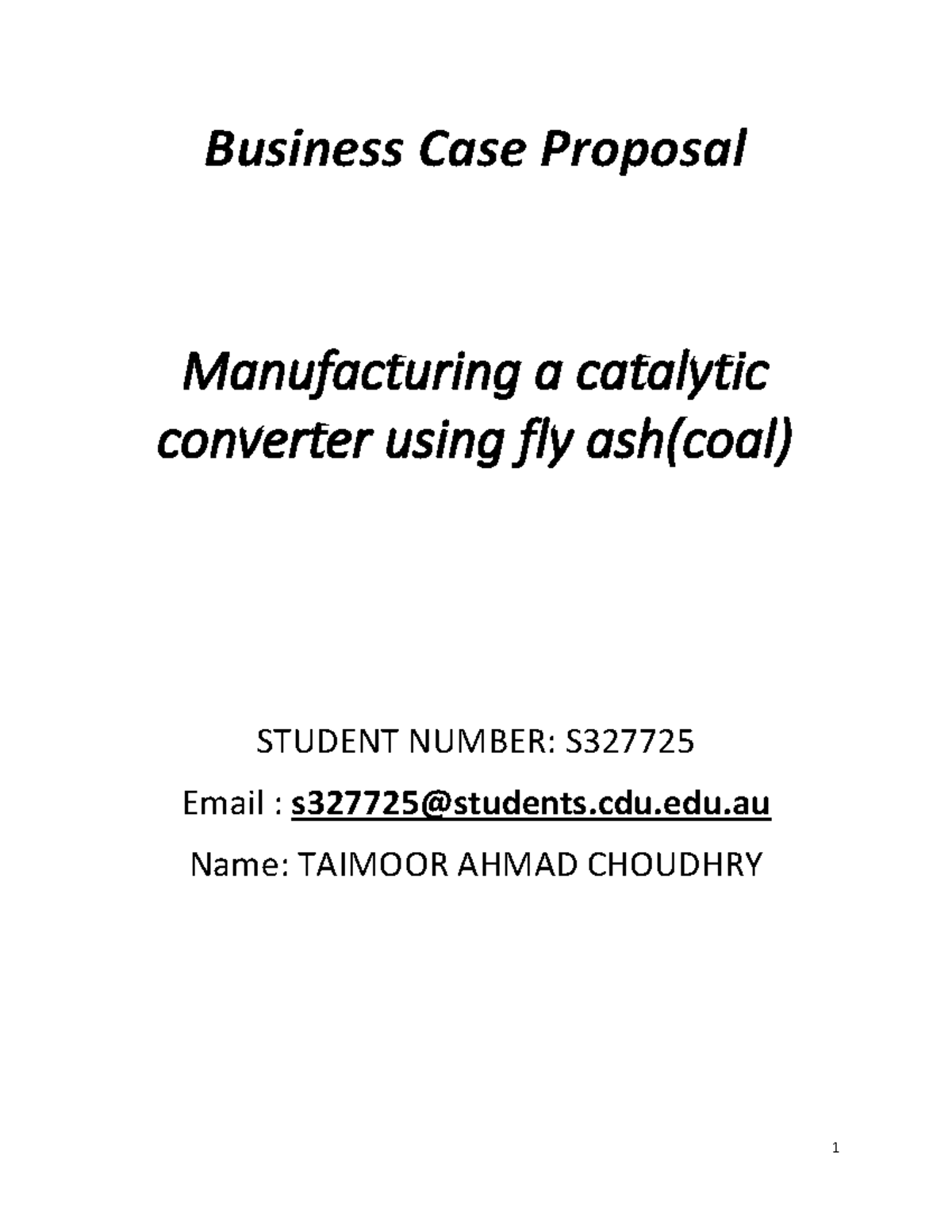 Assignment 1 Business Case Warning Tt Undefined Function 32 Warning Tt Undefined