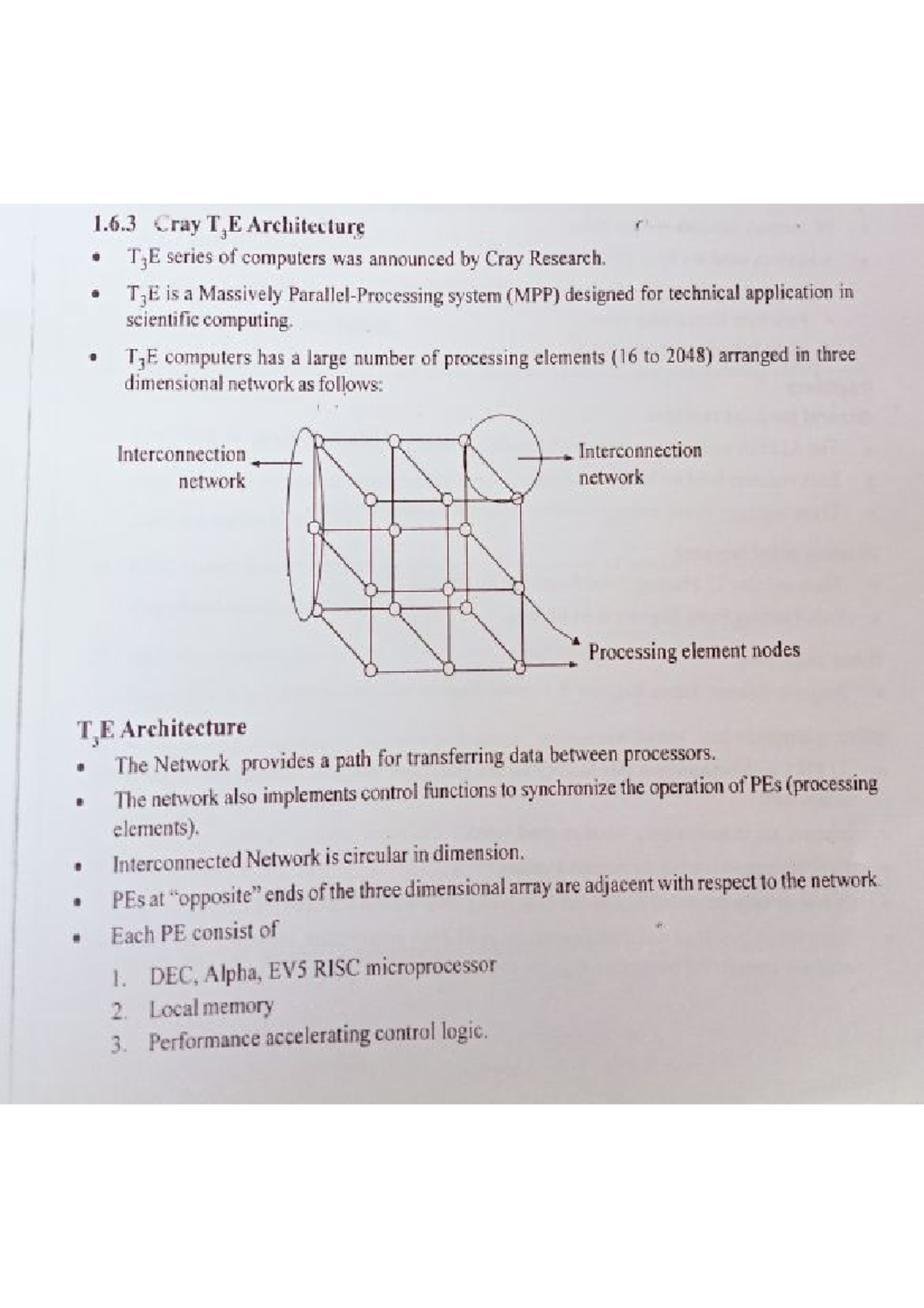 Cray - It describes the cray t3e architecture of risc instructions - Btech Computer Science ...