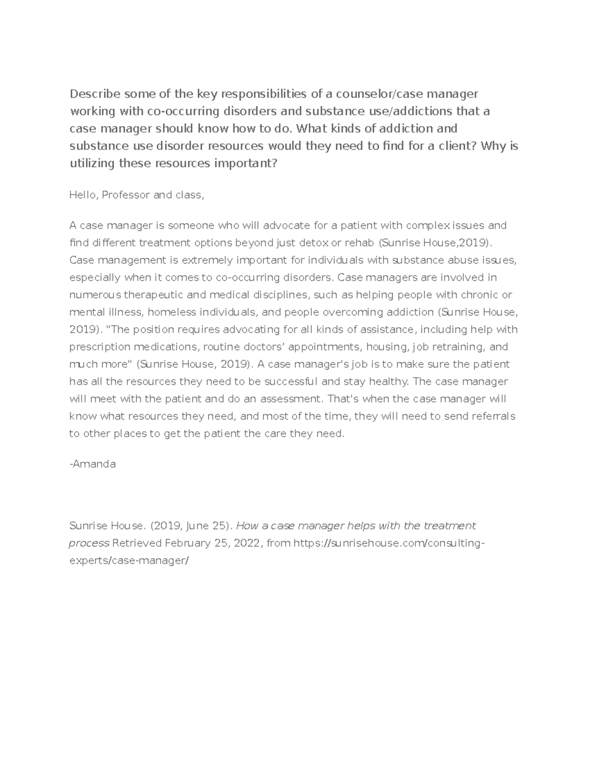 PCN-255 topic 1 discussion question 1 - Describe some of the key ...