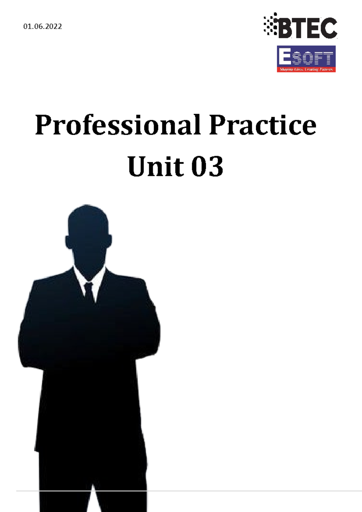 PP Report - 01. Professional Practice Unit 03 Higher Nationals Internal ...