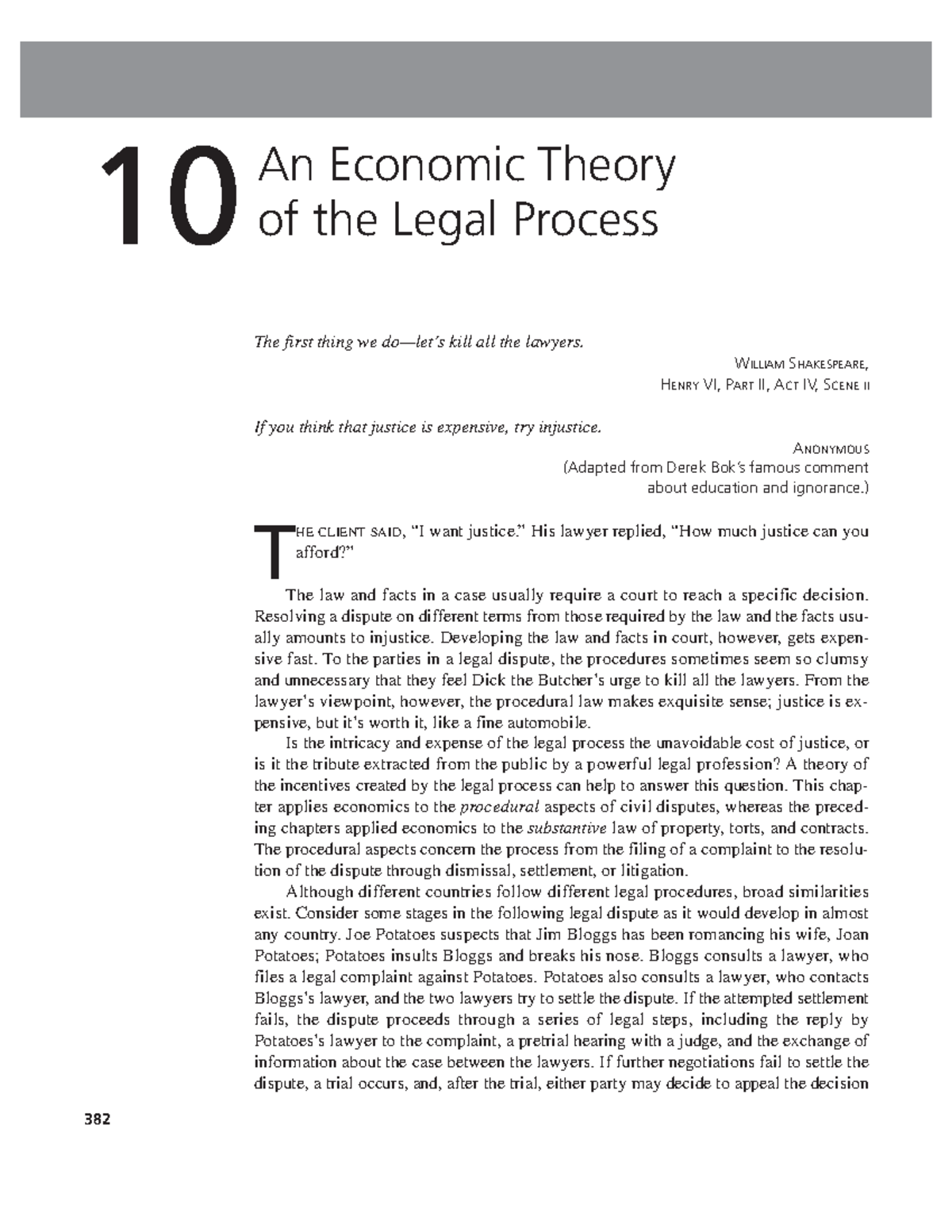 03 Cooter y Ulen - Law and Economics - cap 10 - The first thing we do ...