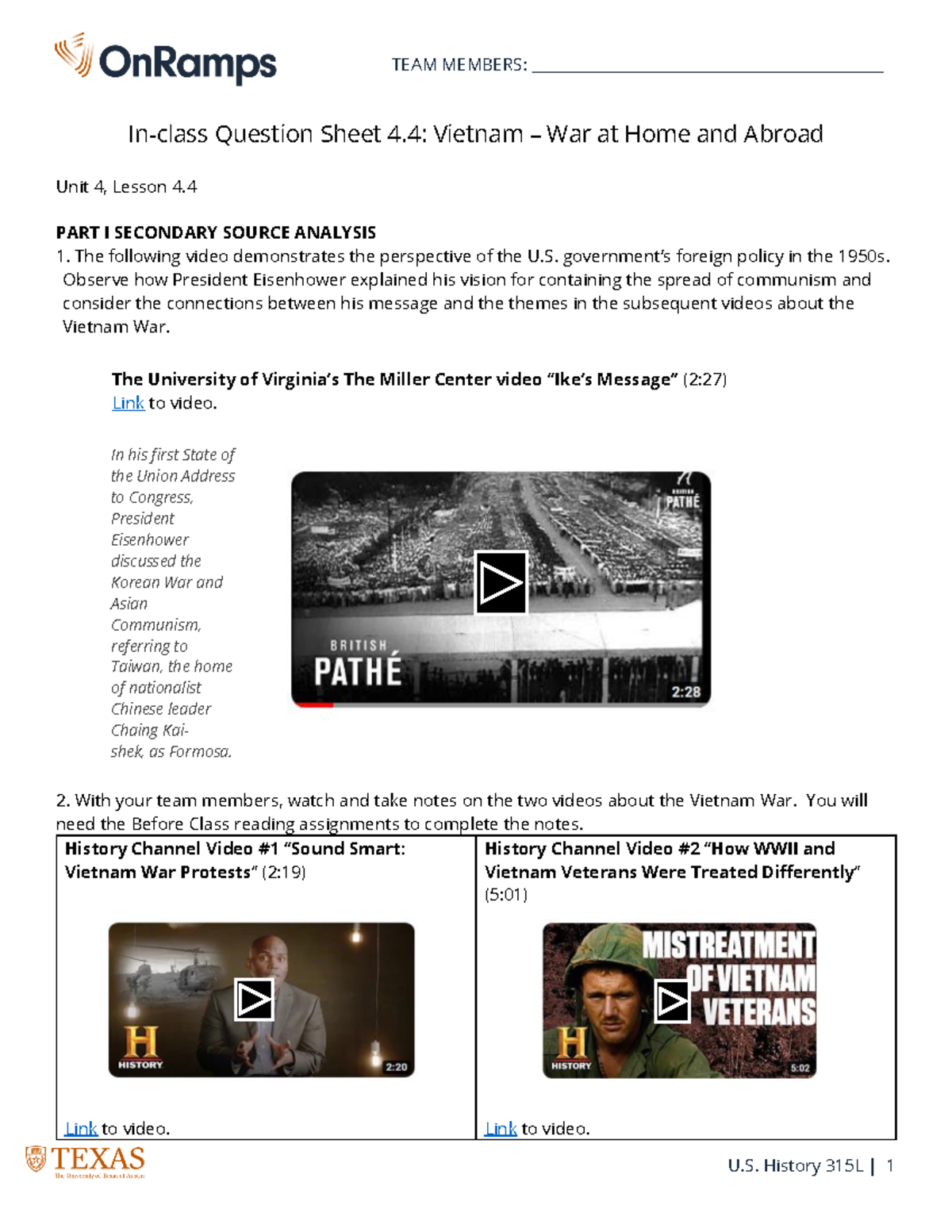 Kami Export - IQ 315L U4 L4 - U. History 315L | 1 TEAM MEMBERS: - Studocu