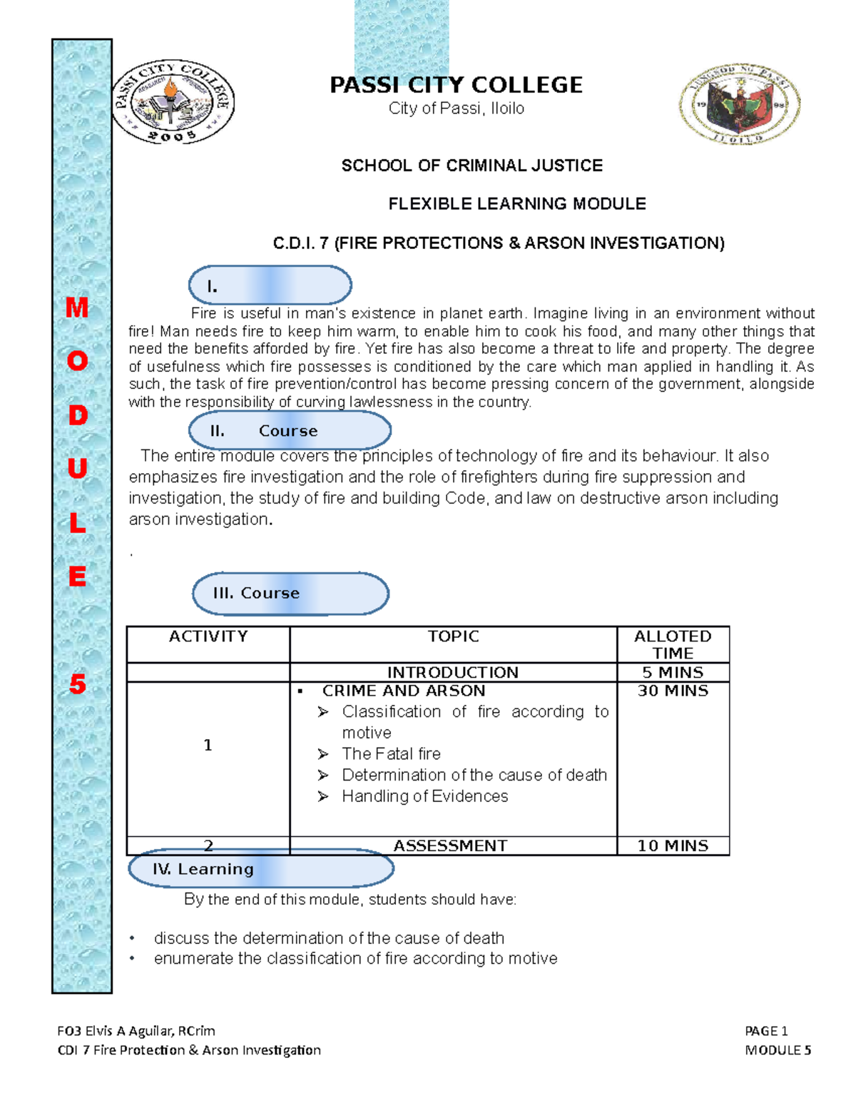 Module 5 CDI 7 - Thankyou - PASSI CITY COLLEGE City of Passi, Iloilo ...