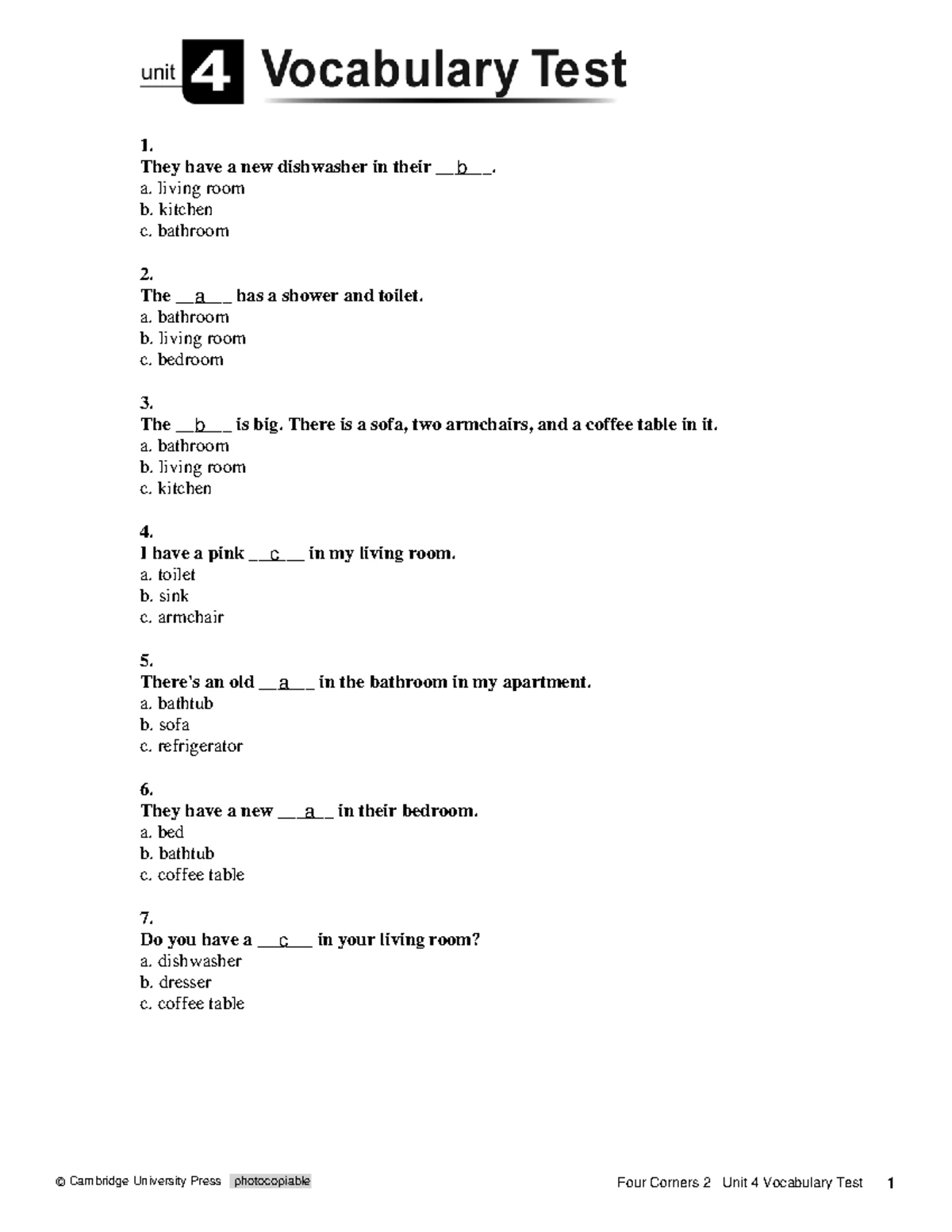 Grammar UNIT 4 - english classd - © Cambridge University Press ...