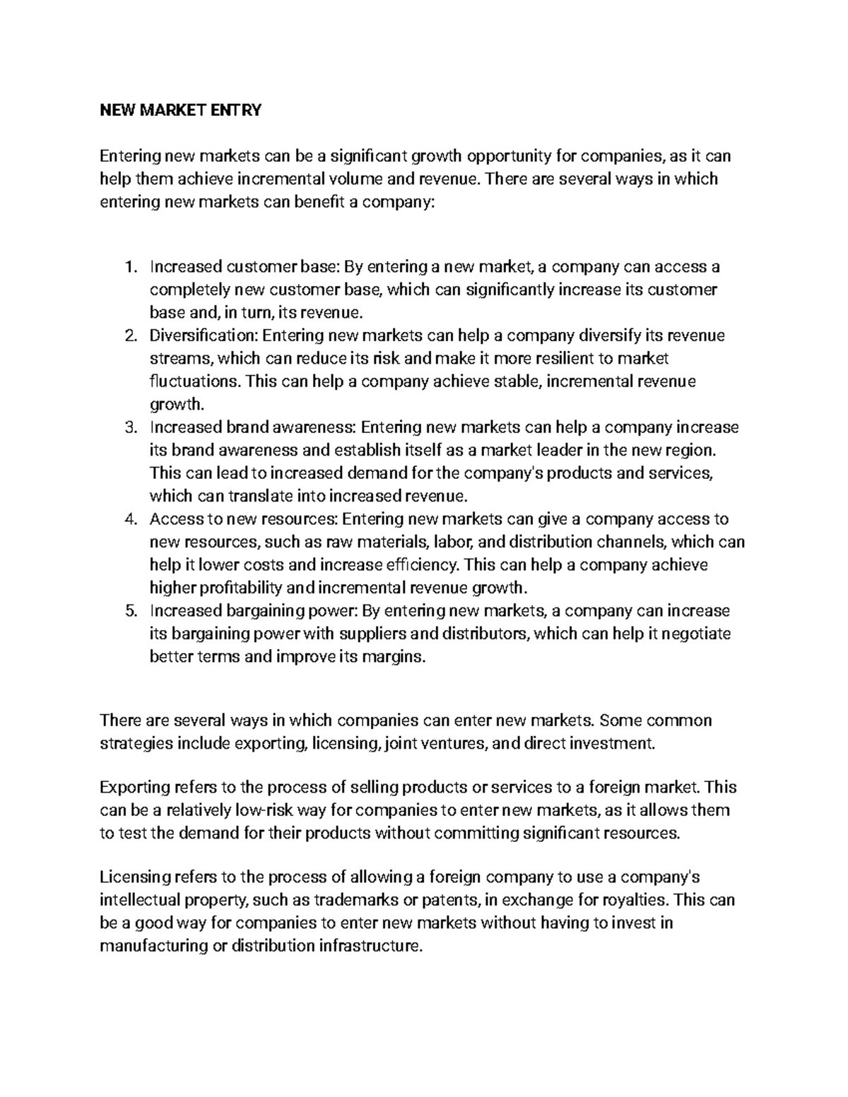 SMM4 - New Market Entry, Market sizing calculations with TAM-SAM-SOM ...