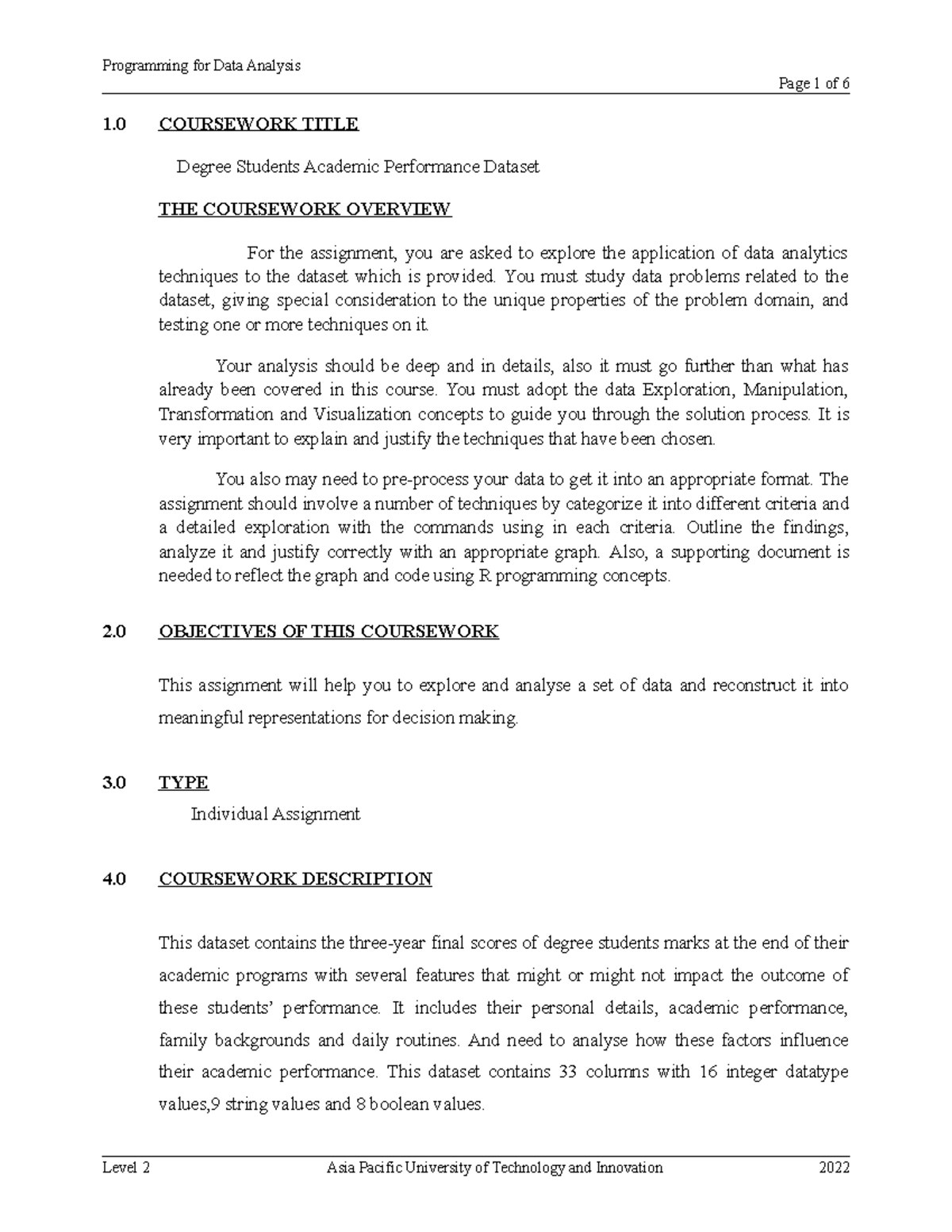 3 - Assignment Question - Updated ASIA PACIFIC - Page 1 of 6 1 ...