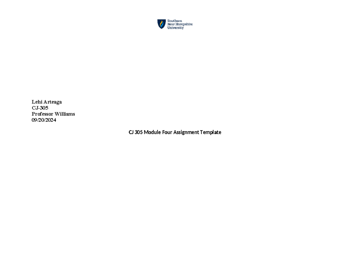 CJ 305 Module Four Assignment - Positive Impacts In this column ...