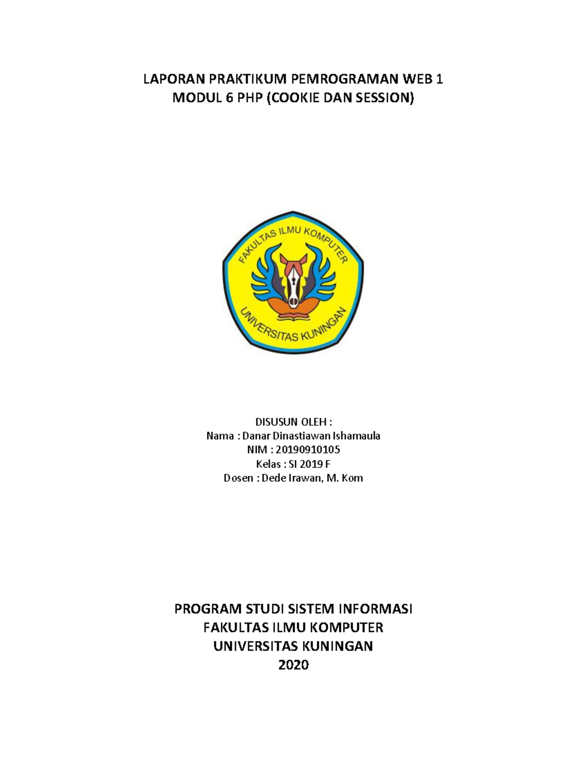 Laporan Praktikum Pemrograman Web 1 Modul 6 - LAPORAN PRAKTIKUM ...