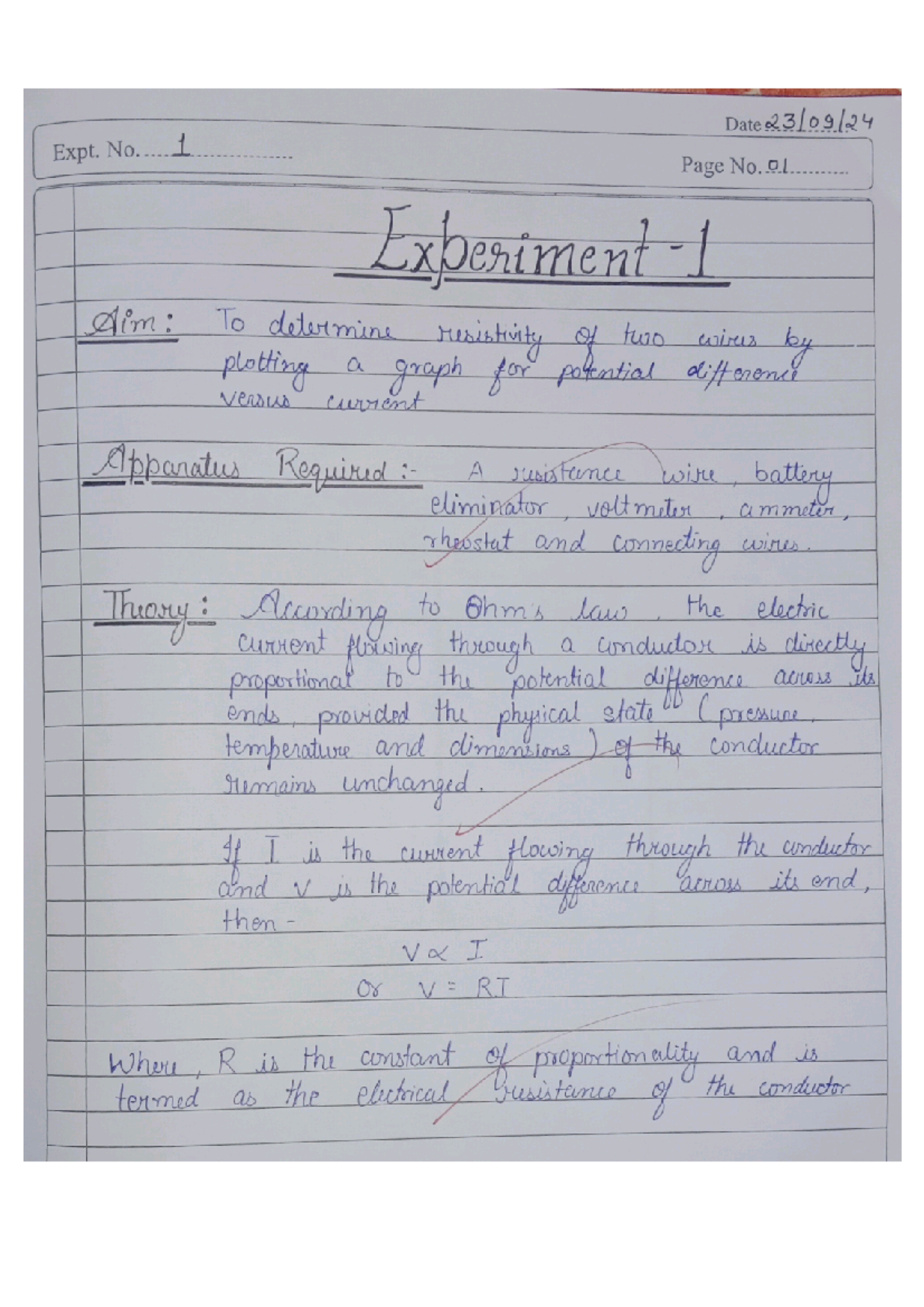 Experiment 1 practical file - Date Expt. No. 1 Page No. 01 Experiment 1 ...
