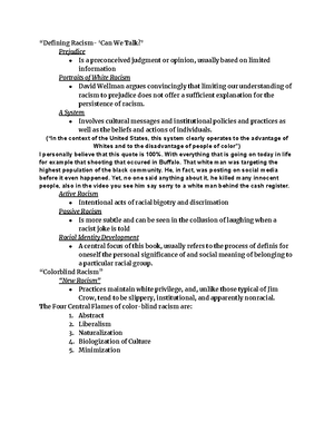 Lecture 11 - Class notes - LECTURE 11 Cubans: - They are the most ...