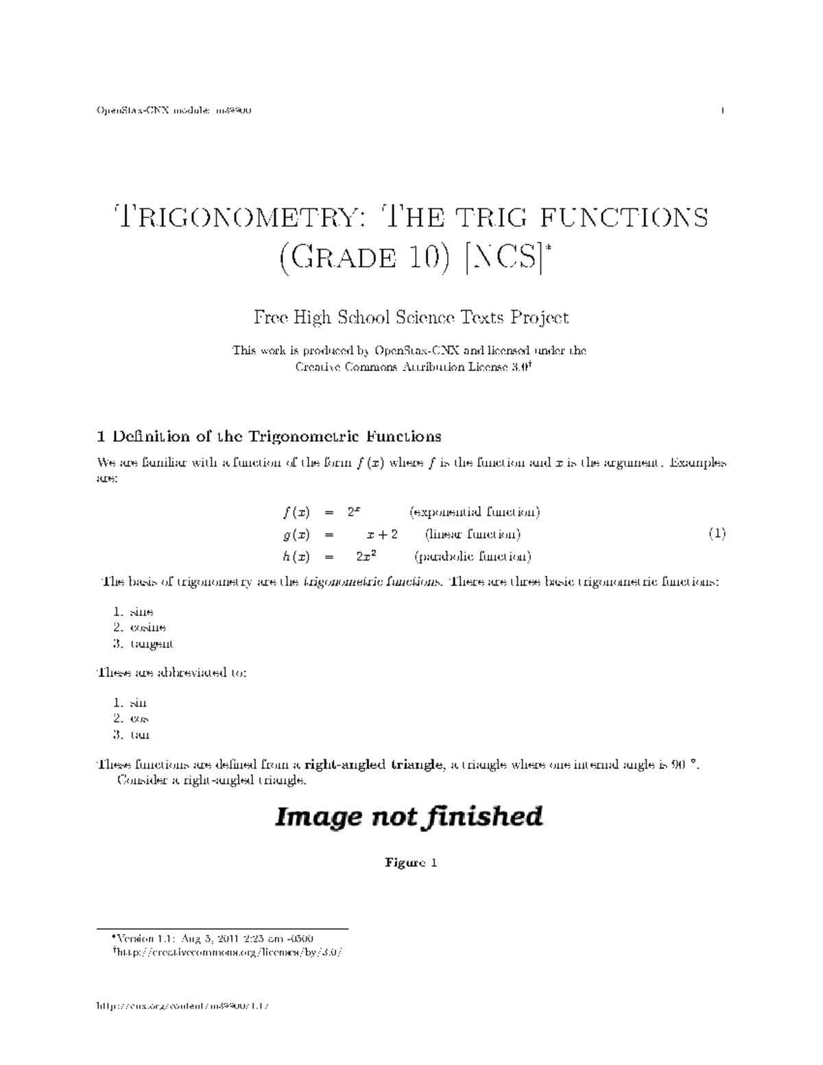 Trigonometry the trig functions grade 10 ncs 1 - ♣ ♥ t ① ♠♦ ♠ r ♦♥♦♠ ...