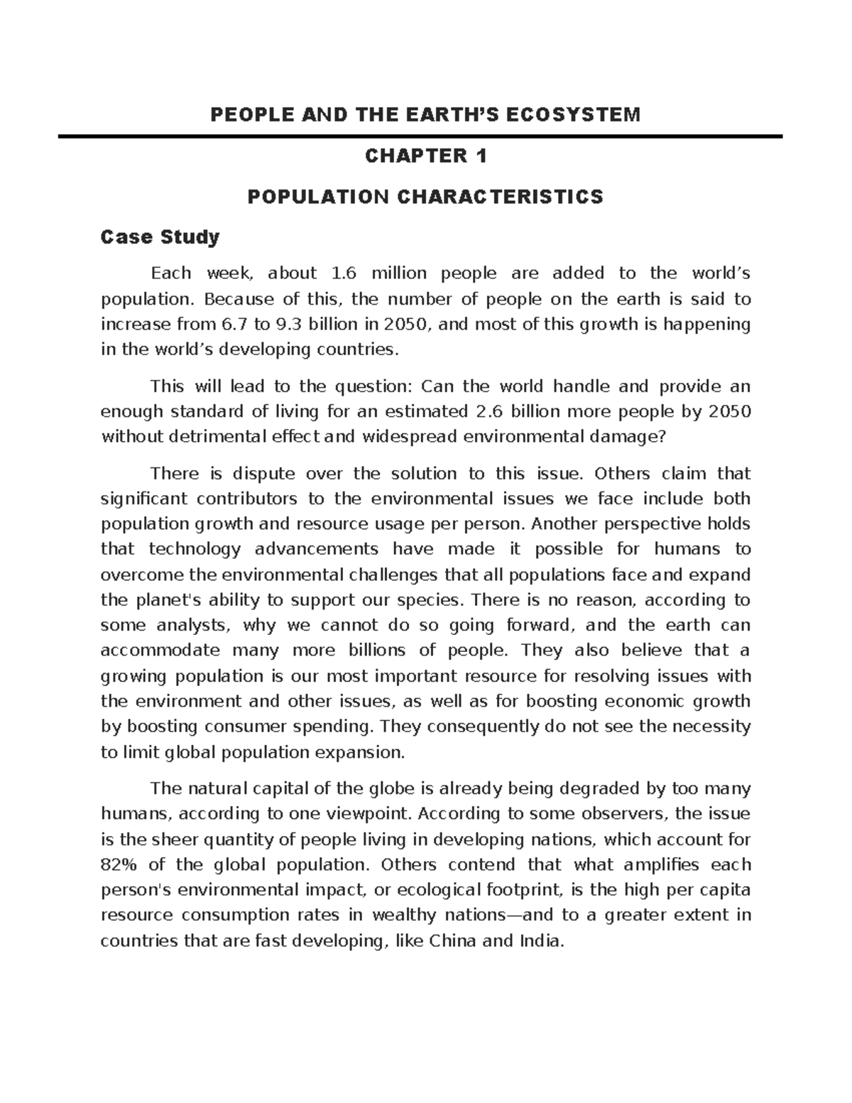 PEE Lesson 1 1 - Learning material - PEOPLE AND THE EARTH’S ECOSYSTEM ...