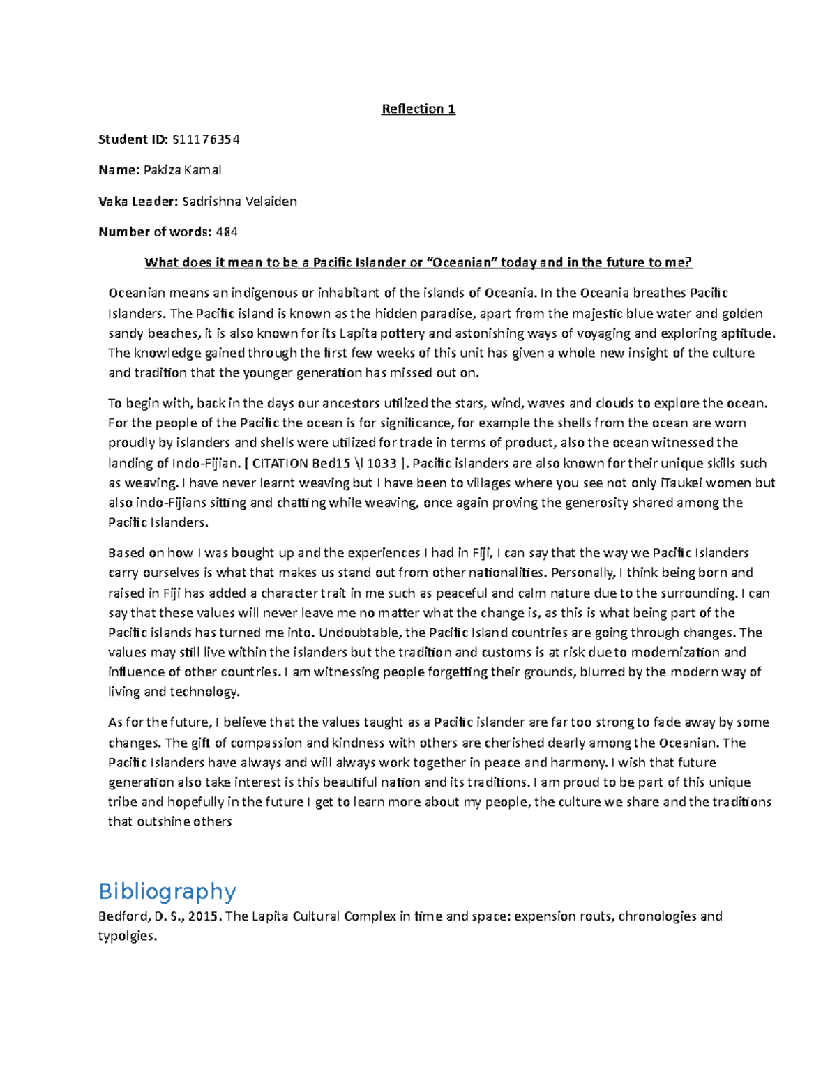 Reflection 1 - What does it mean to be a Pacific Islander or “Oceanian ...