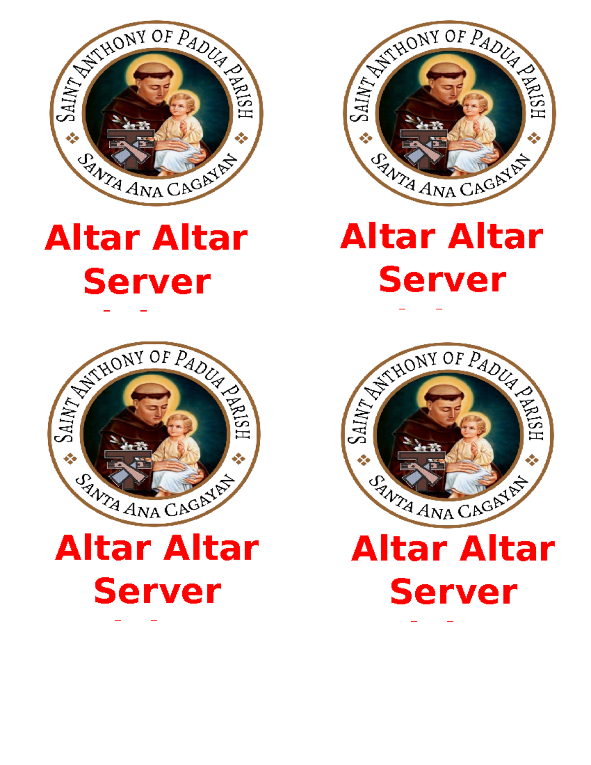 Altar server guide cover 2023 - Bachelor of Secondary Education - Altar ...