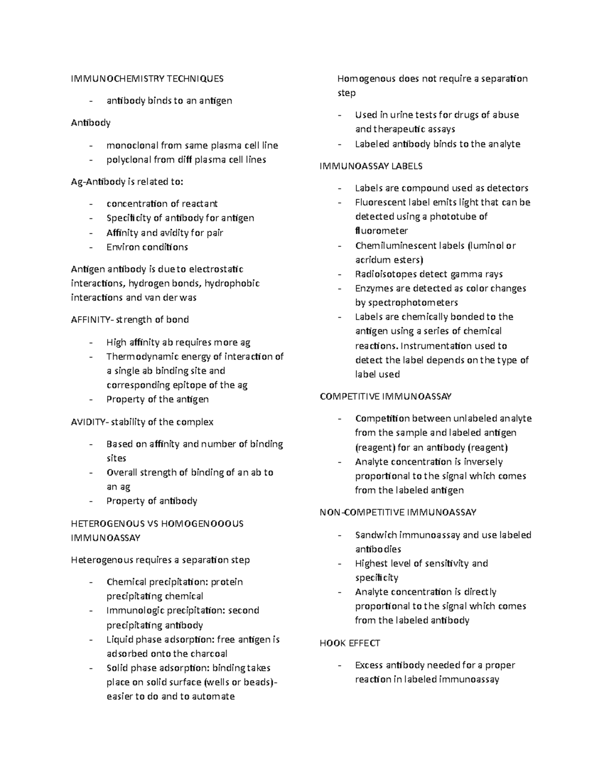 CC DAY 8 AND 9 - Virtual internship notes - IMMUNOCHEMISTRY TECHNIQUES ...
