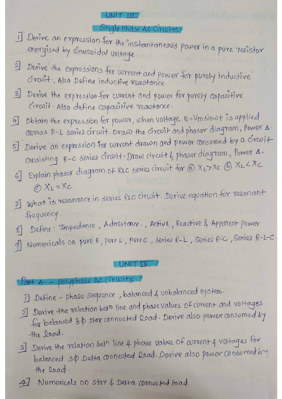 BEE Question Bank - Useful - Artificial Intelligence & Data Science ...