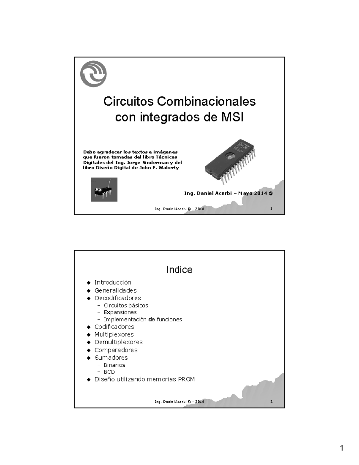 Circuitos combinacionales con integrados de MSI - Circuitos CombinacionalesCircuitos ...