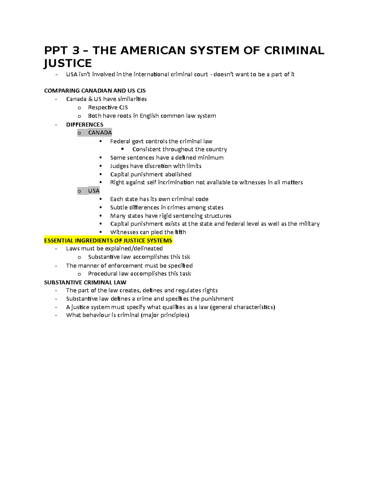 NC LAWS 1433 - PPT 3 – The American System Of Criminal Justice - PPT 3 ...
