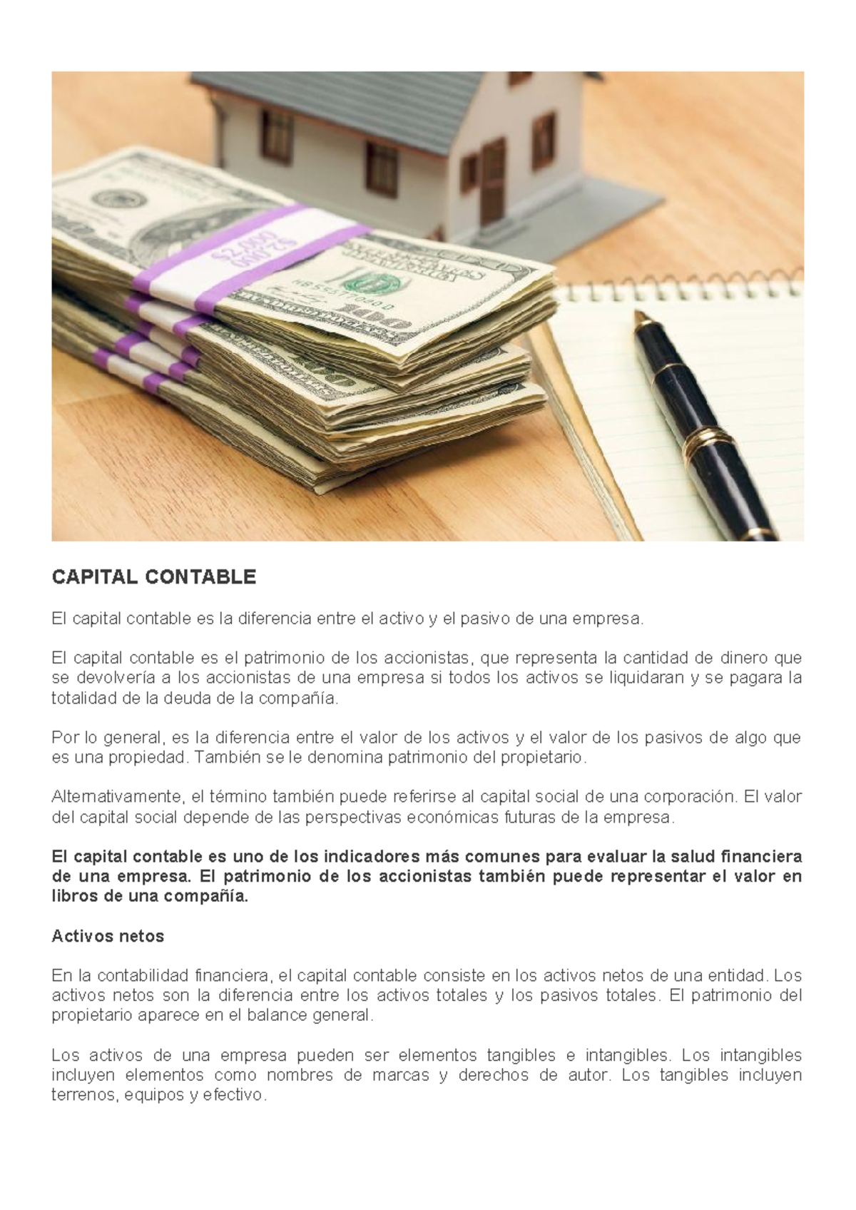Capital Contable Univer Segundo Envio - CAPITAL CONTABLE El capital ...