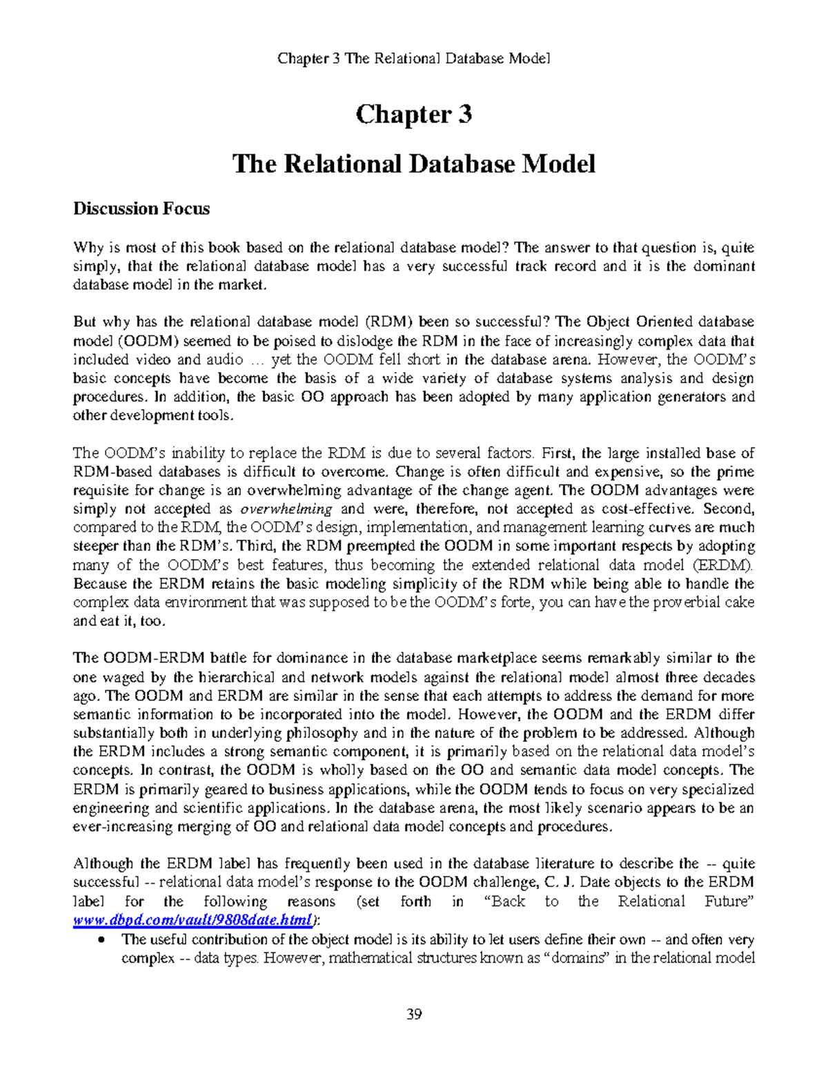 The Relational Database Model: Success and Dominance - Studocu