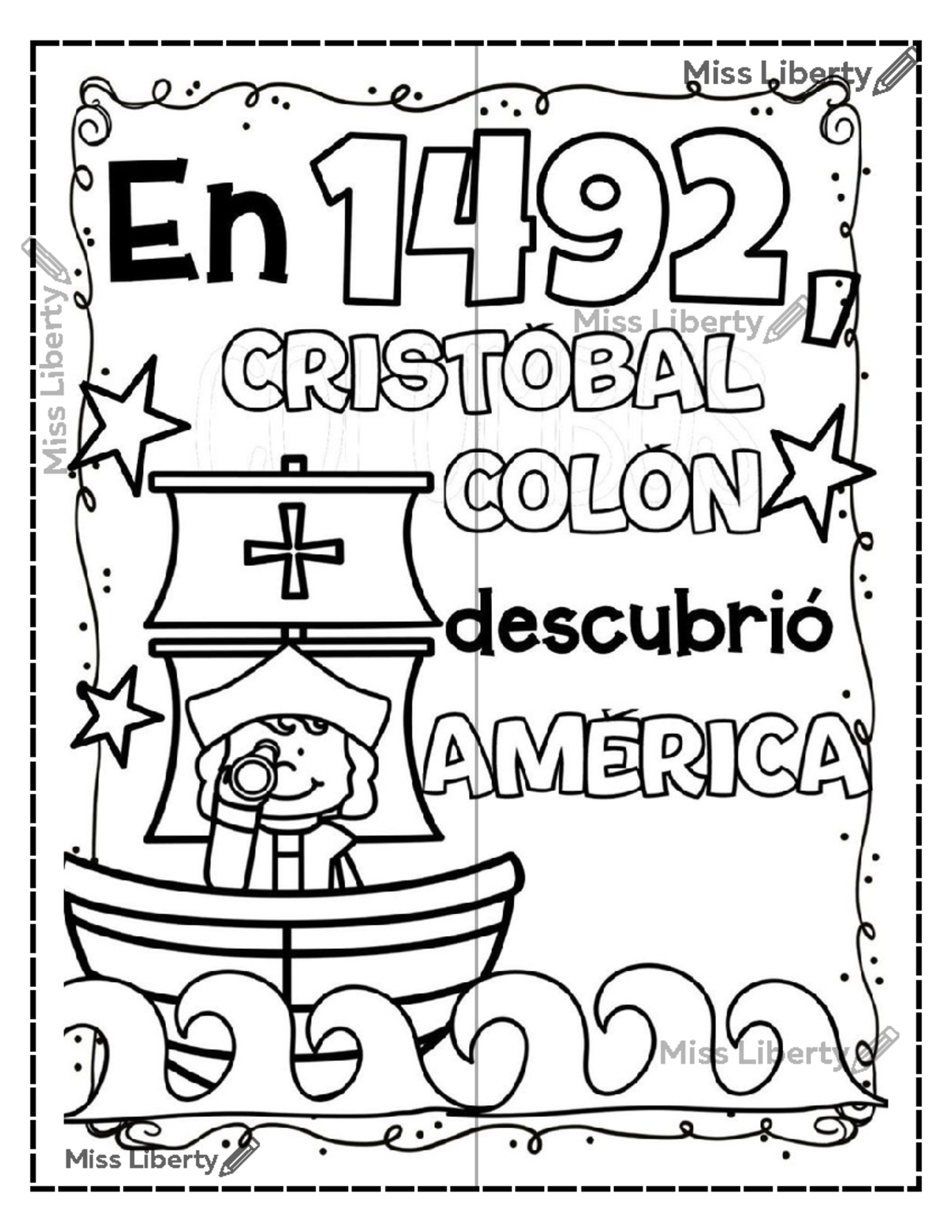 Cristobal Colón - Descubrimiento de América - ####### Miss Liberty ...