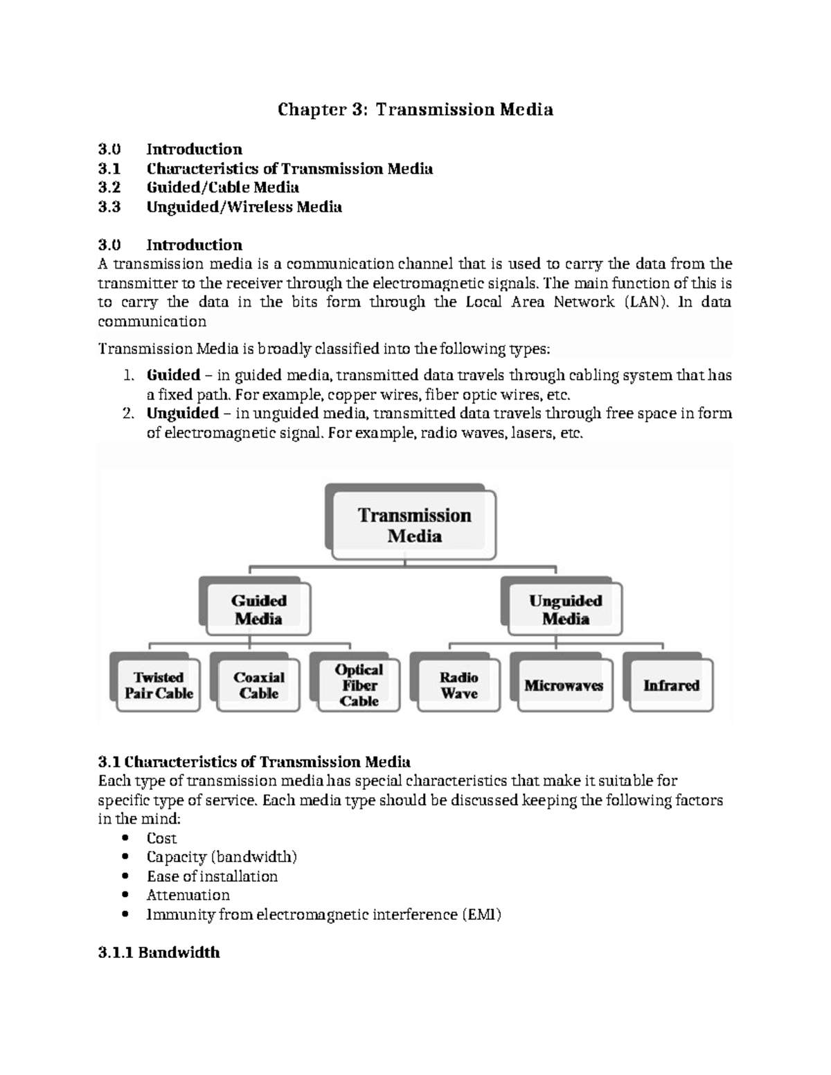 Chapter 3 Transmission Media - Chapter 3: Transmission Media 3 ...